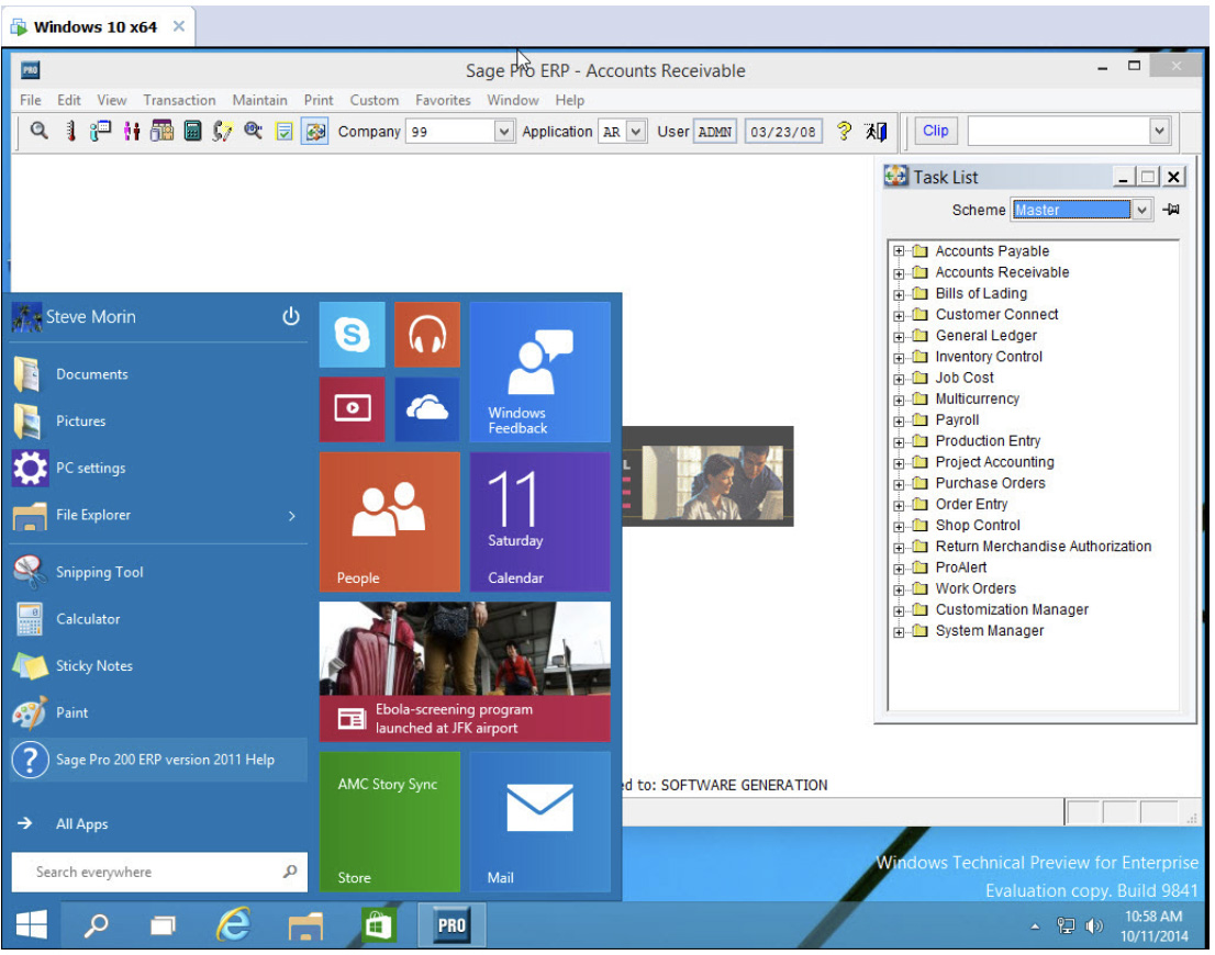 Sage Pro future support projects - Software Generation